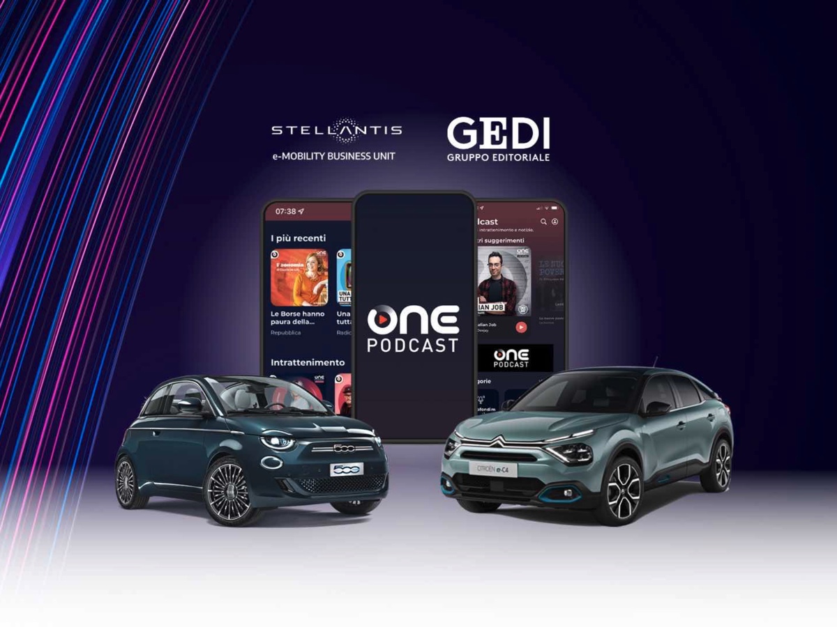 Partnership Stellantis-GEDI per l'app di contenuti OnePodcast