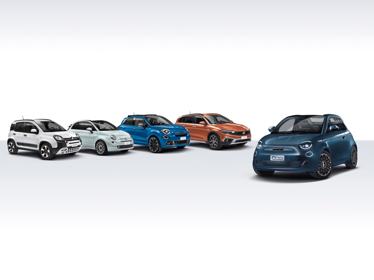 New Fiat range structure: basic and top versions with three equipment packs