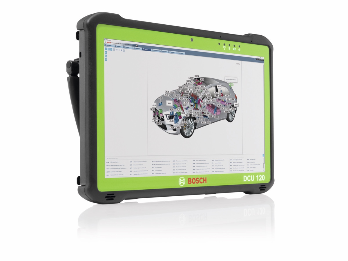 11.6-inch full-HD display for the new Bosch DCU 120 diagnostic tester